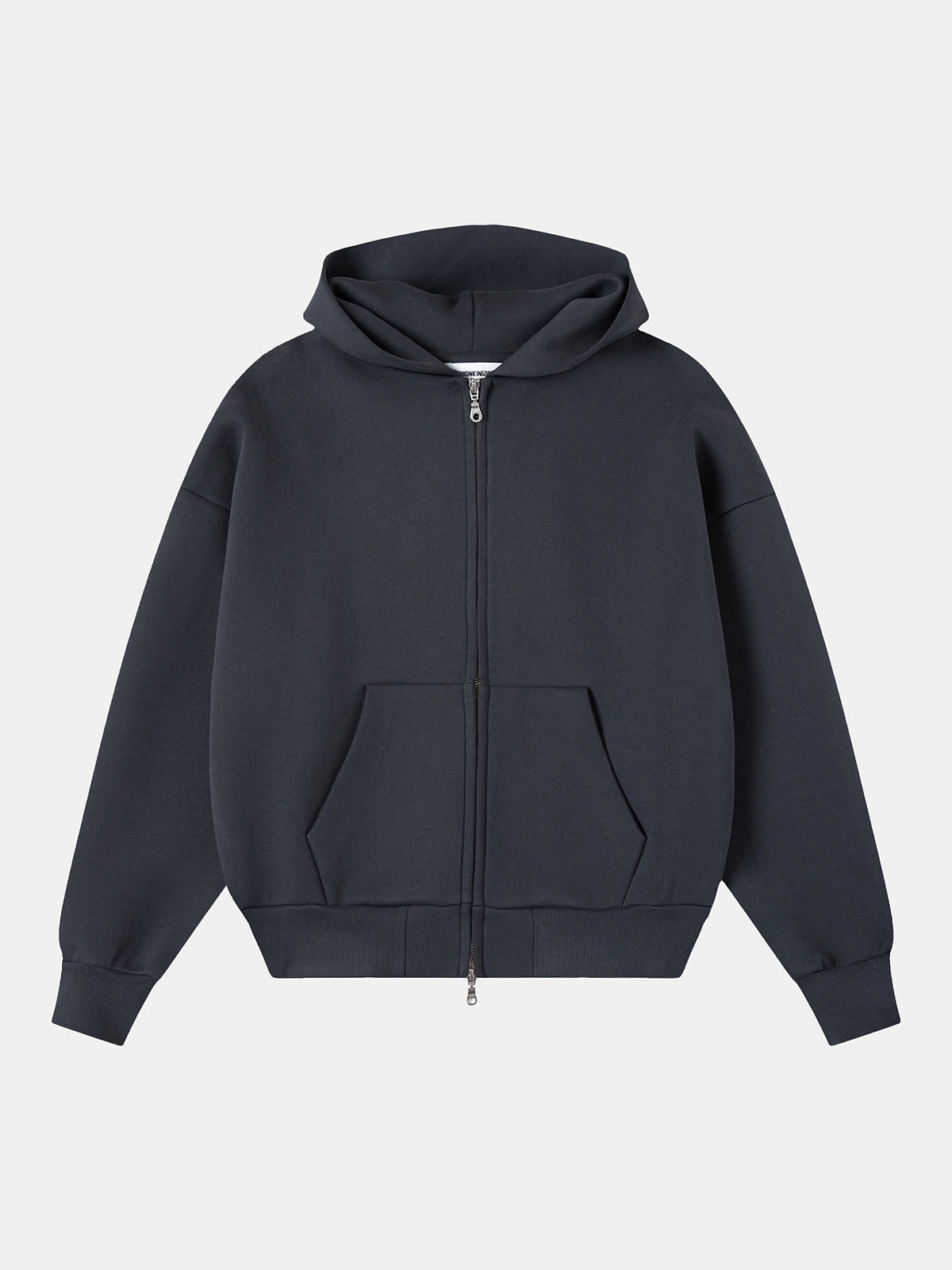 630 GSM BOXY CROPPED FIT 'STONE COAL' ZIP-UP HOODIE – UNION KINGDOM