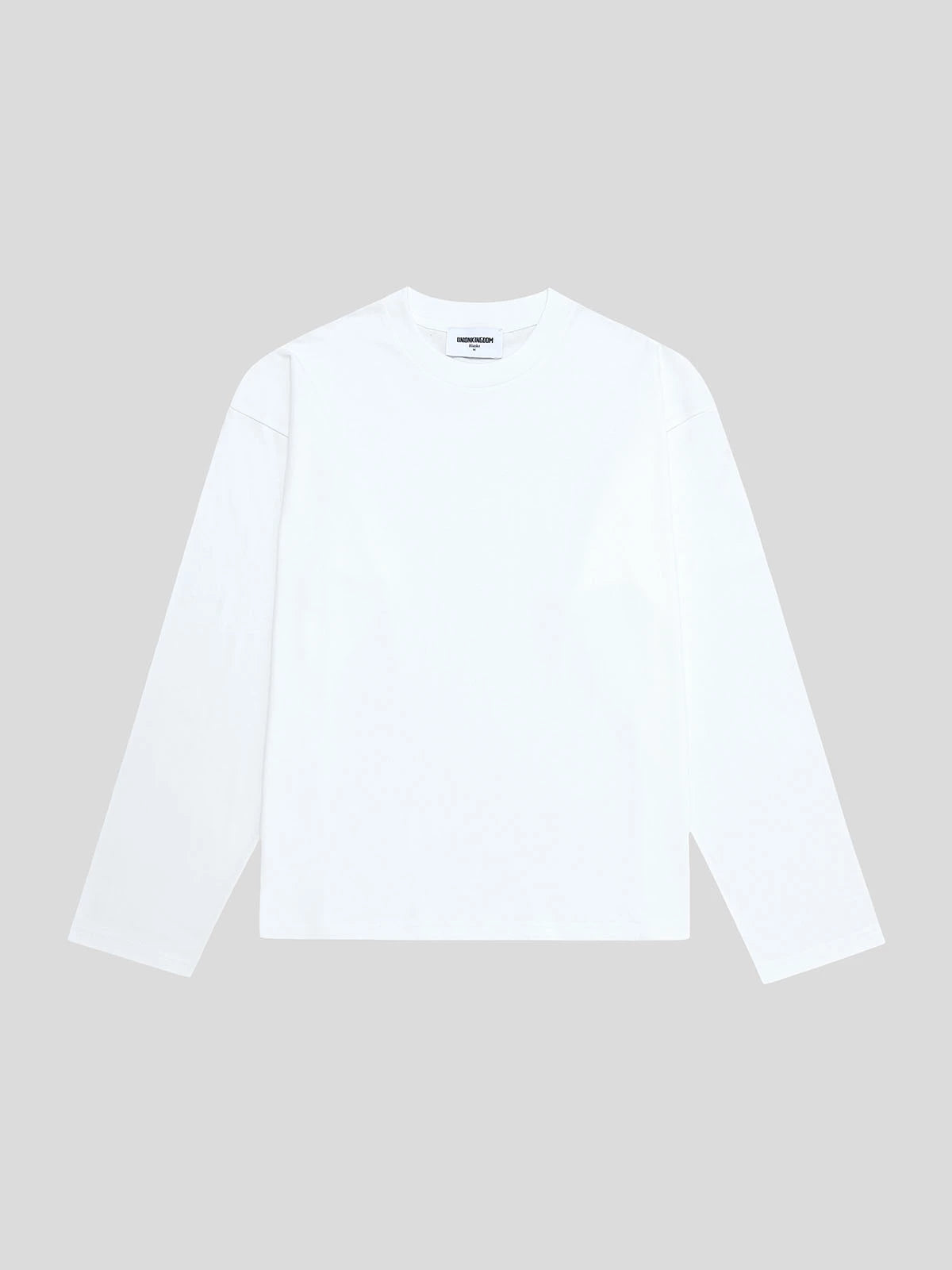 210 GSM ULTRA SOFT 'WHITE' LONG SLEEVE – UNION KINGDOM